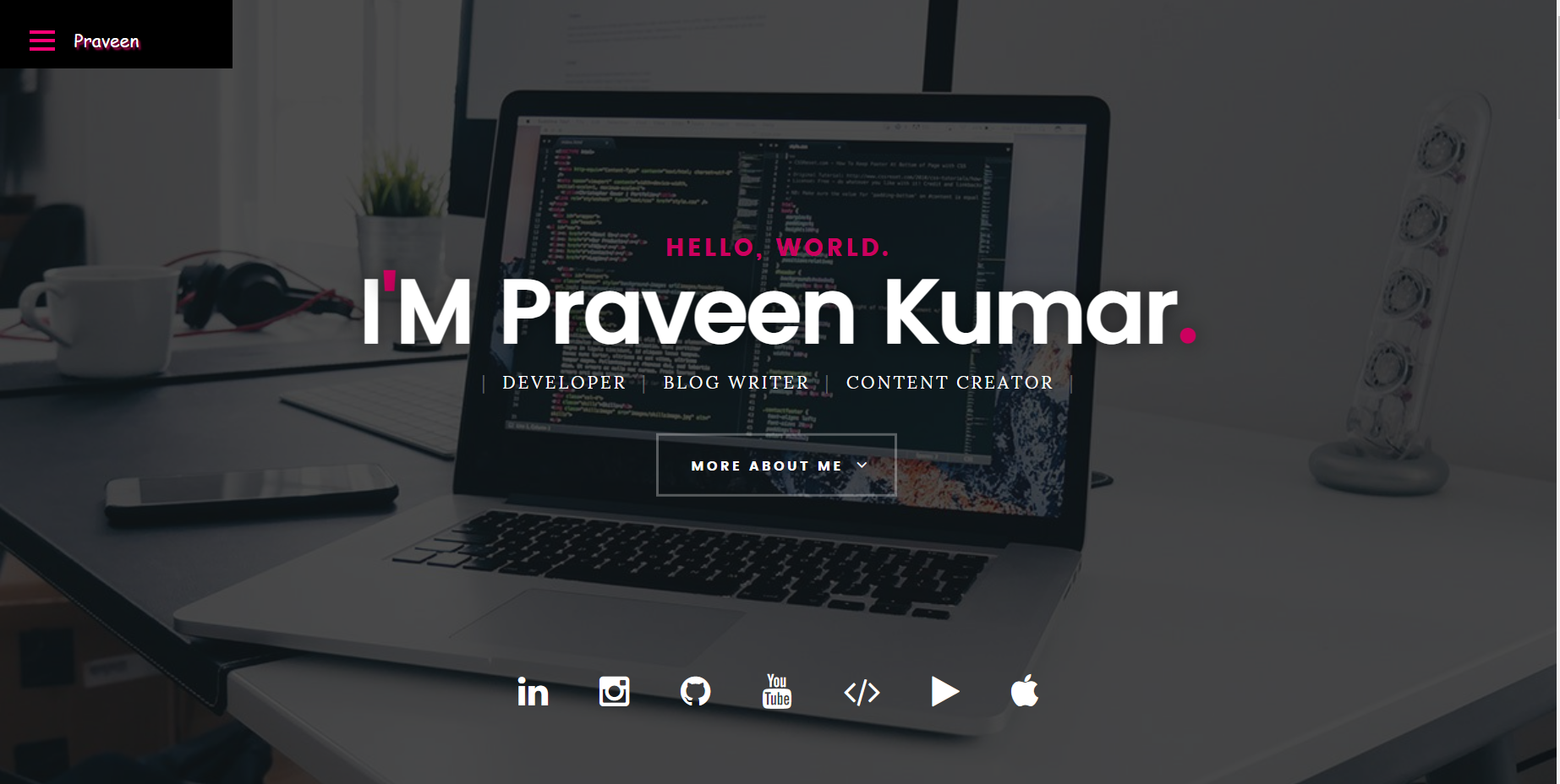 Praveen kumar | Portfolio Website | Developer